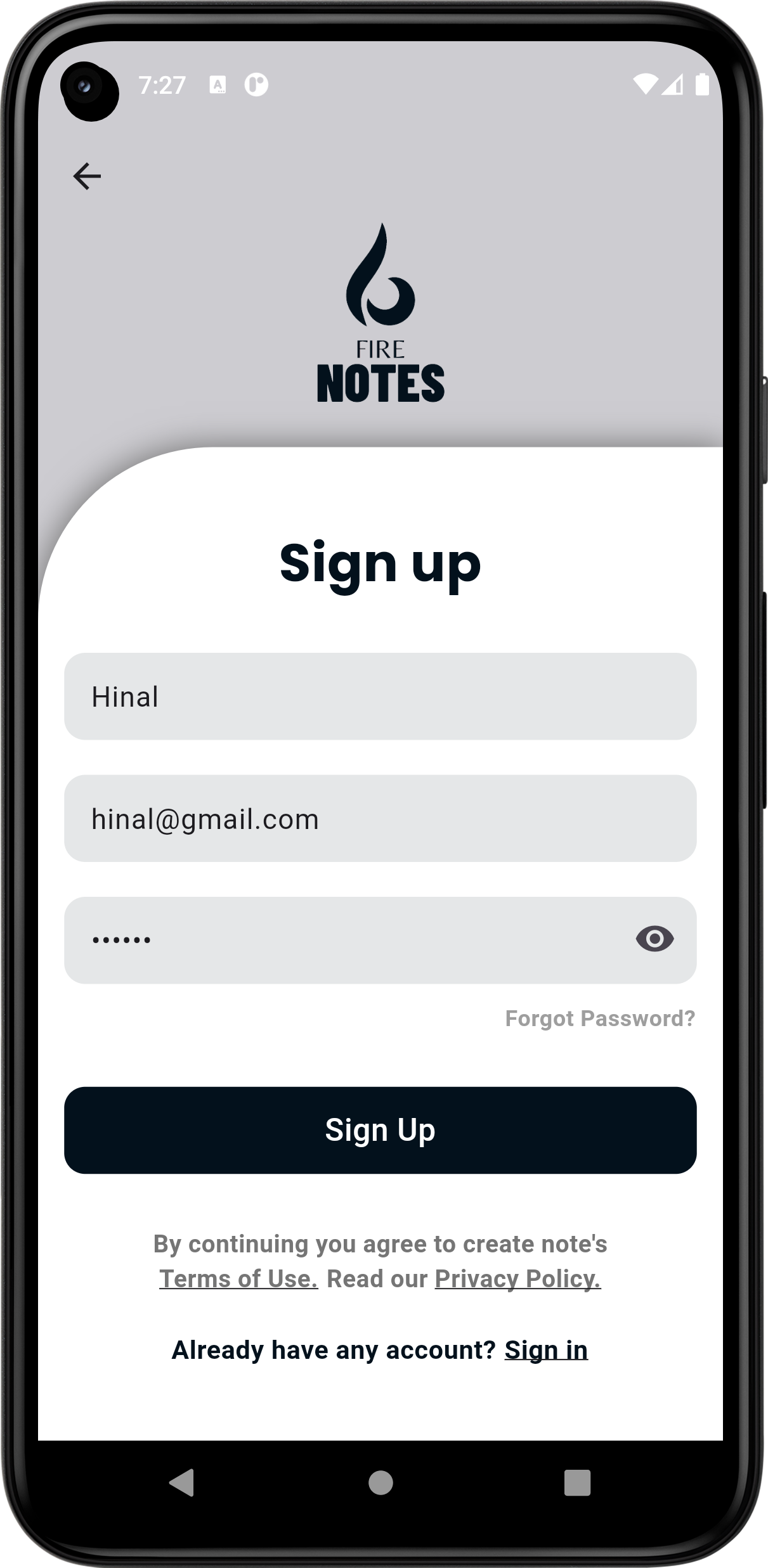 Github Hinalghelani Notes App