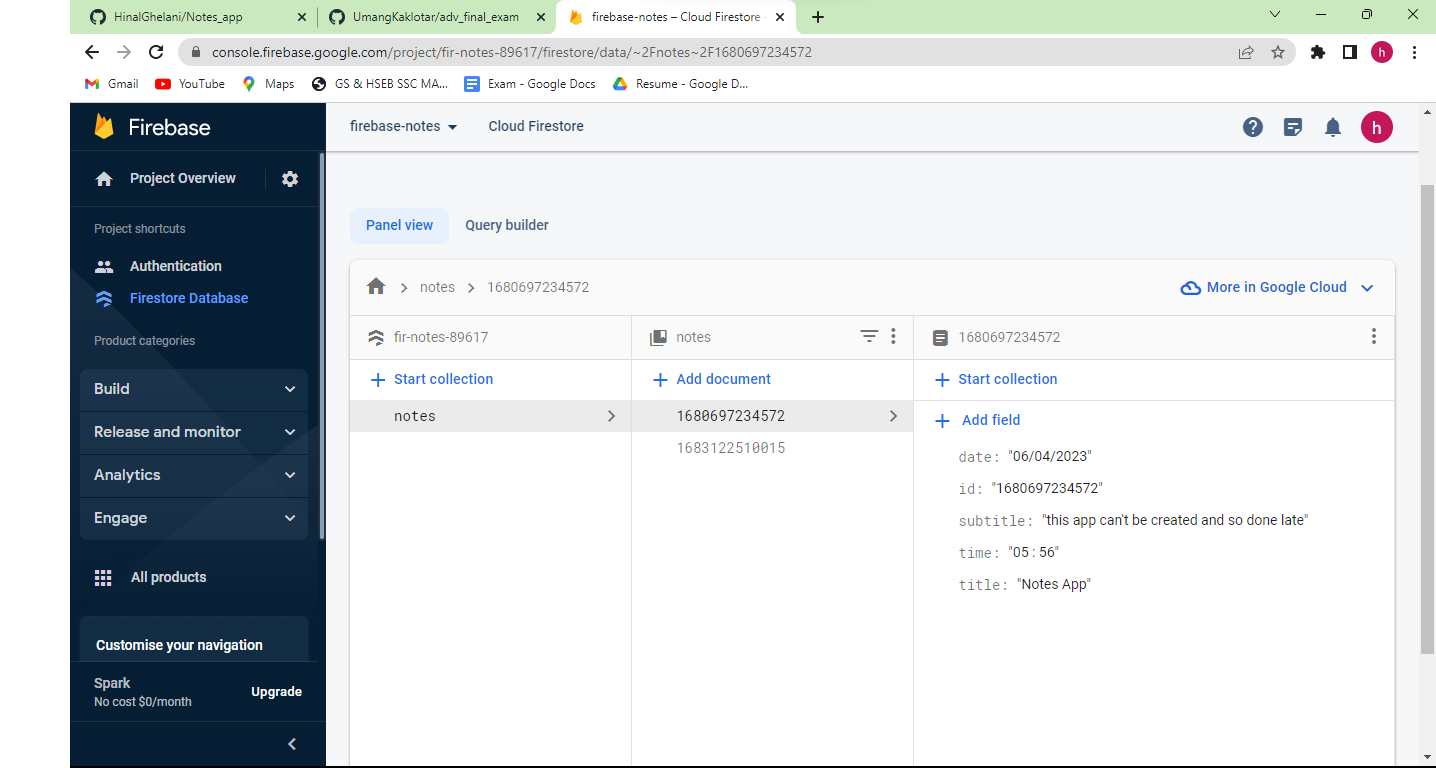 Github Hinalghelani Notes App