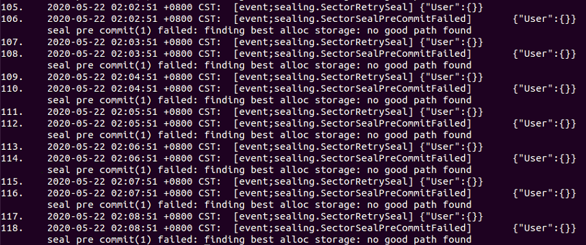 Sealing failed with sealing.SectorSealPreCommitFailed error. · Issue #1814 · filecoin-project ...