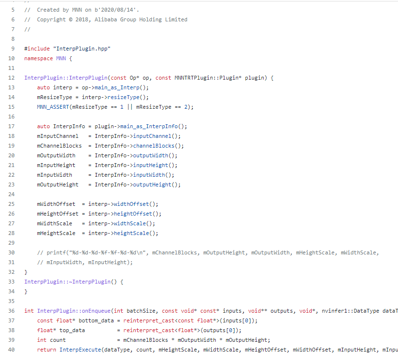 MNN interp算子支持的插值方式 · Issue #1837 · alibaba/MNN · GitHub