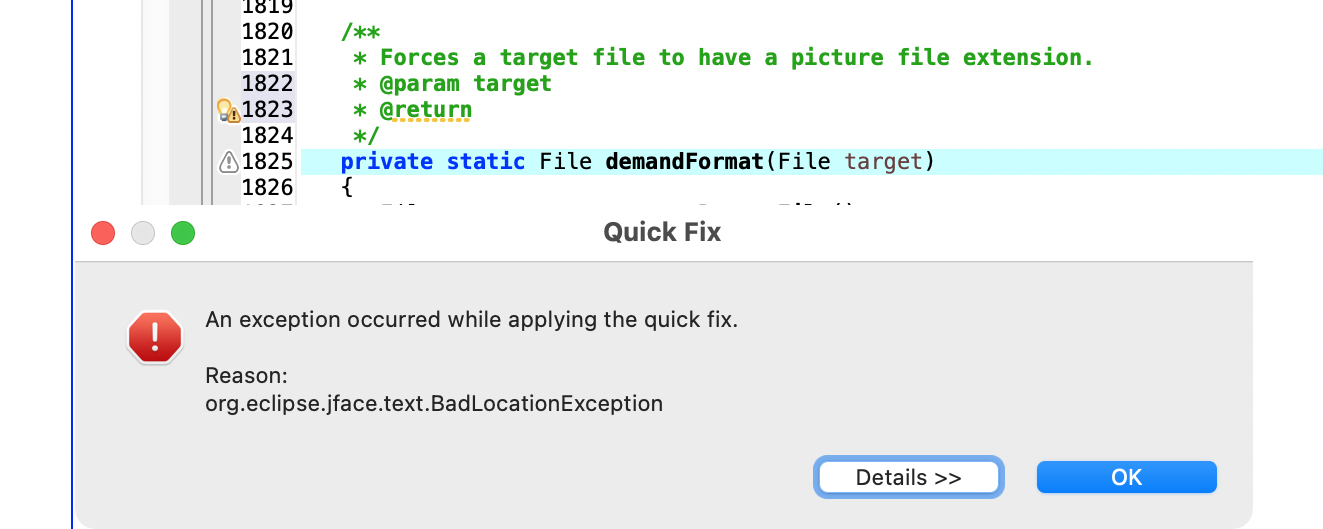 Eclipse Sometimes Throws Exception On Simple Quick Fix · Issue 887 · Eclipse Jdteclipsejdtui 