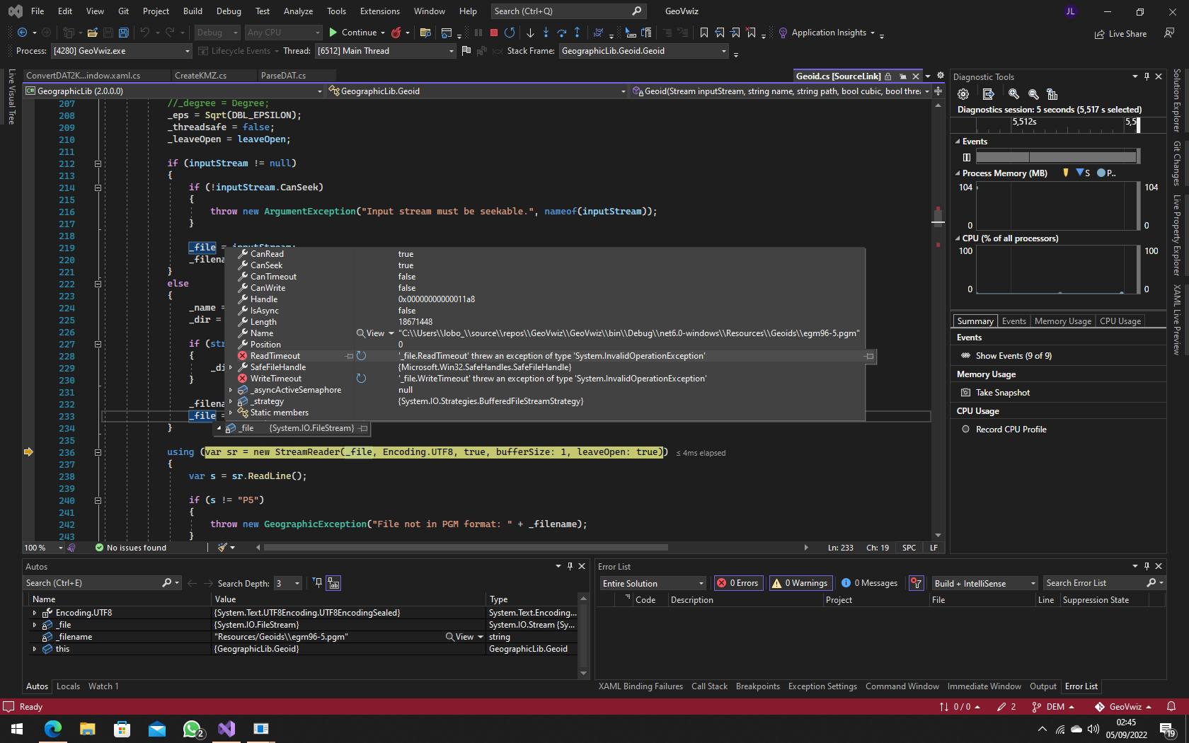 EGM96-5 Geoid Calculation Error · Issue #27 · noelex/GeographicLib.NET · GitHub