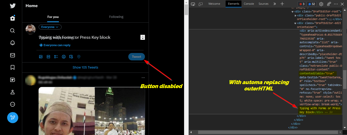 Add support for entering Text inside editable div · Issue #1158 · AutomaApp/automa · GitHub