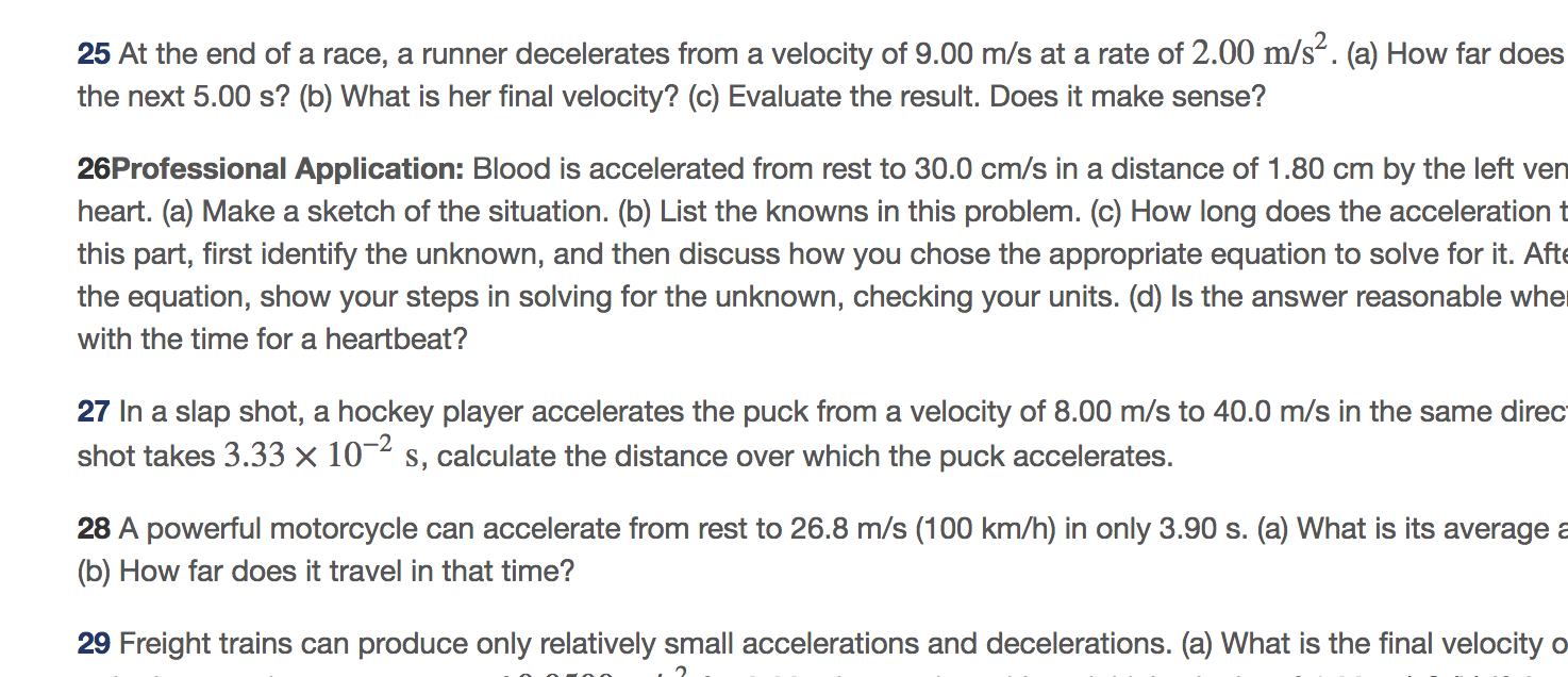 Inconsistent spacing between number and first word of question, in Problems & Exercises · Issue ...