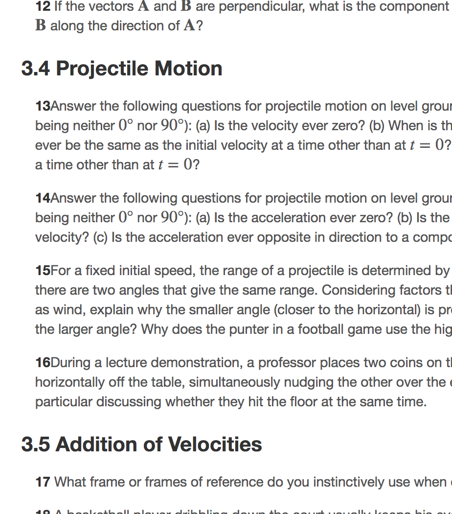 Inconsistent spacing between number and first word of question, in Problems & Exercises · Issue ...