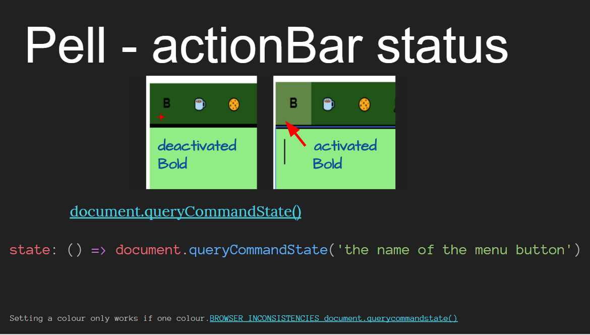 Pell - actionBar status · Issue #141 · jaredreich/pell · GitHub