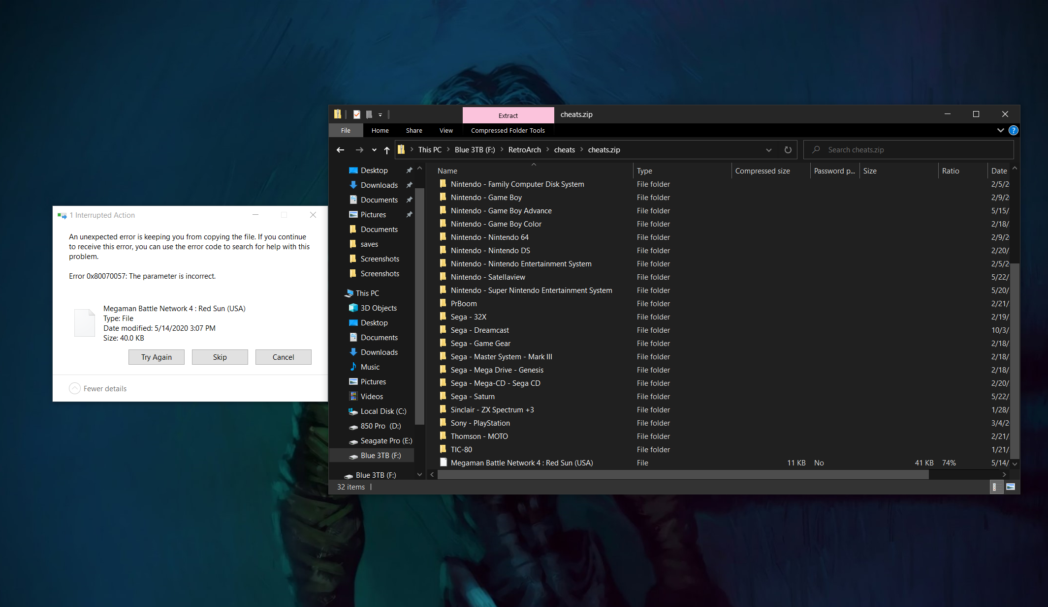 RetroArch downloading non deleteable cheat file. (Megaman Battle Network 4) · Issue #10690 ...