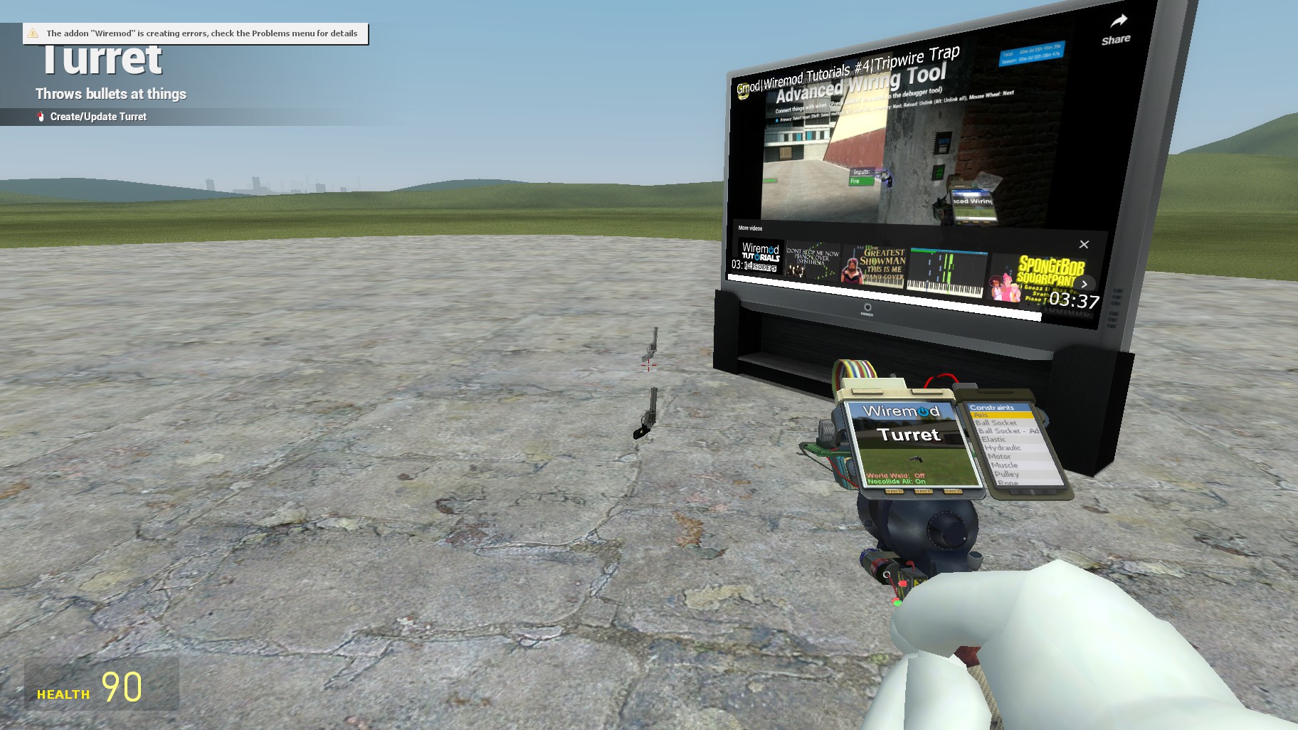 Fixed Wiremod Turrets Lua Error And Not Showing Gui Found On 0201