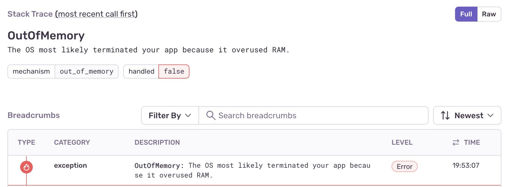 Crash Logs Not Showing Any Stack Trace · Issue 2569 · Getsentry Sentry Cocoa · Github