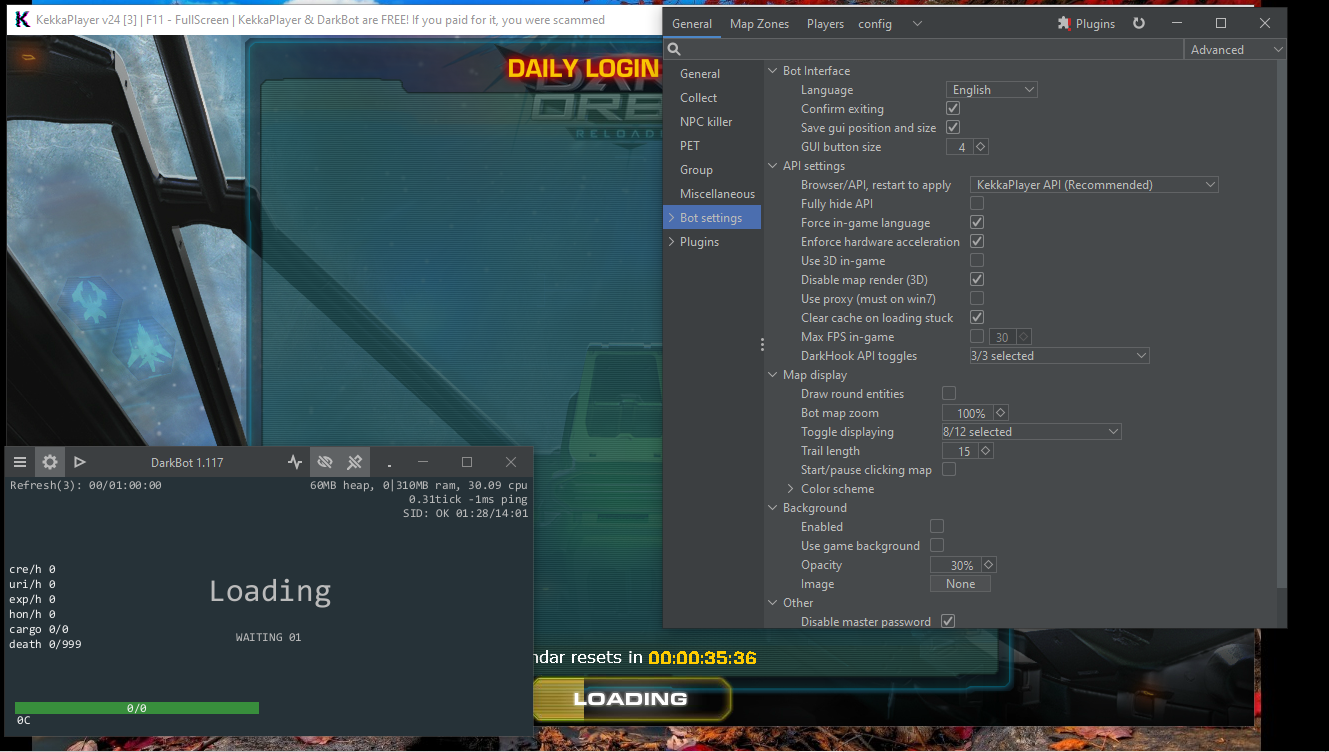 STUCK on log in Calander · Issue #215 · darkbot-reloaded/DarkBot · GitHub