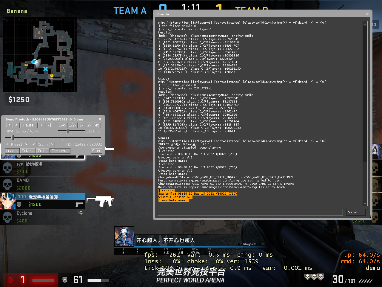 mirv_listentities isplayer=1unavailable · Issue #819 · advancedfx/advancedfx · GitHub