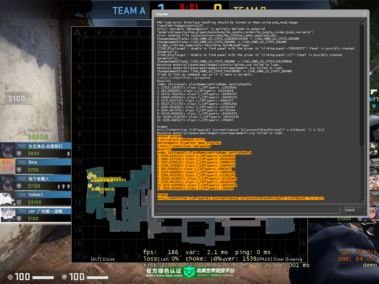 mirv_listentities isplayer=1unavailable · Issue #819 · advancedfx/advancedfx · GitHub