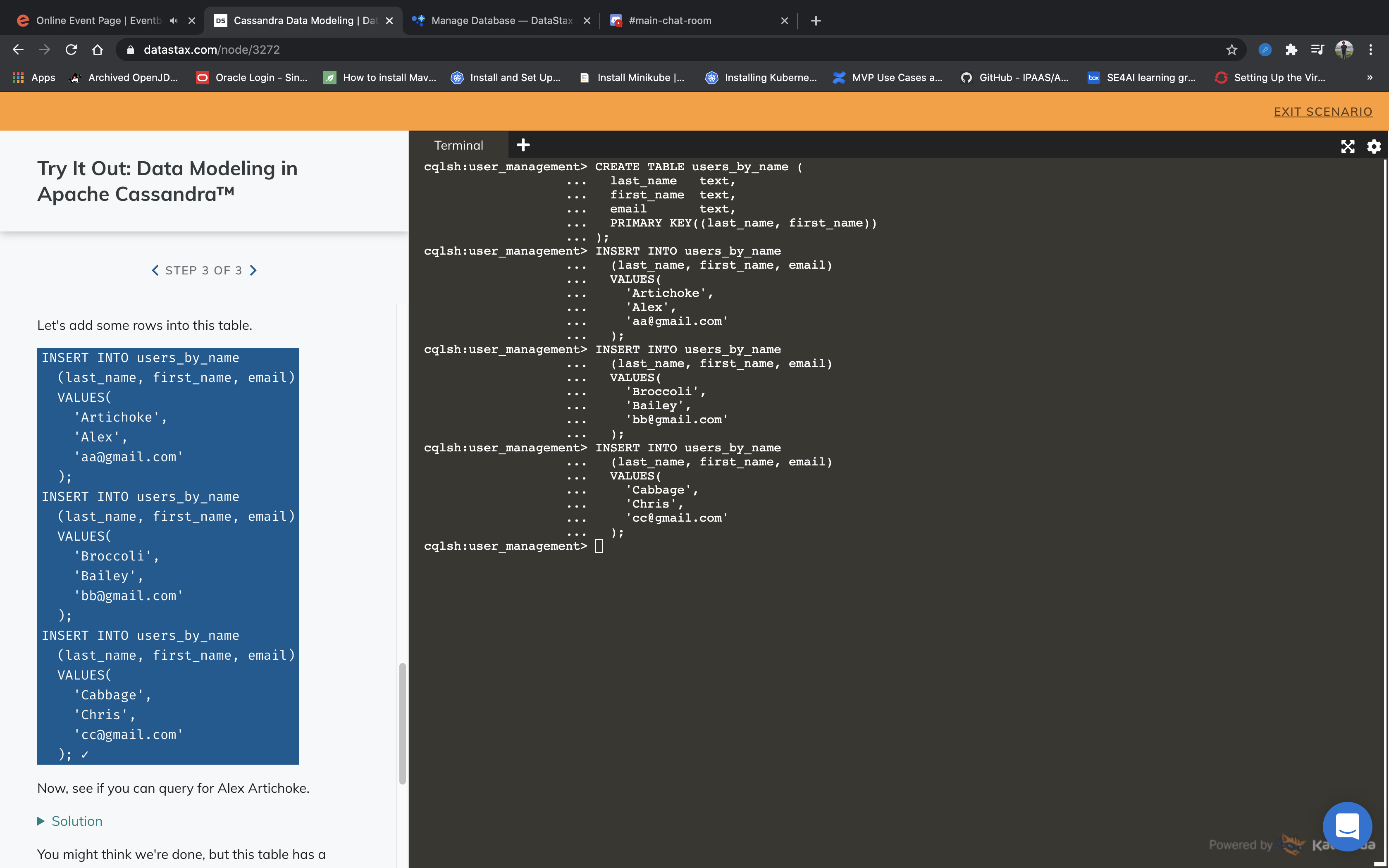 Hw Jasbir Singh · Issue 5 · Datastaxdevsworkshop Intro To Cassandra · Github