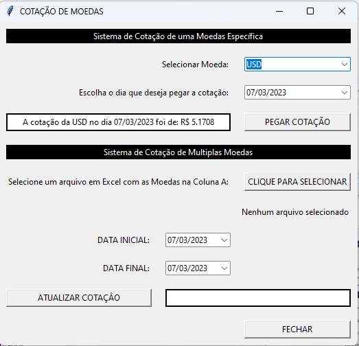 GitHub - JulianaAigueira/cotacao_moeda: Sistem onde usuário vai poder escolher a moeda para ...