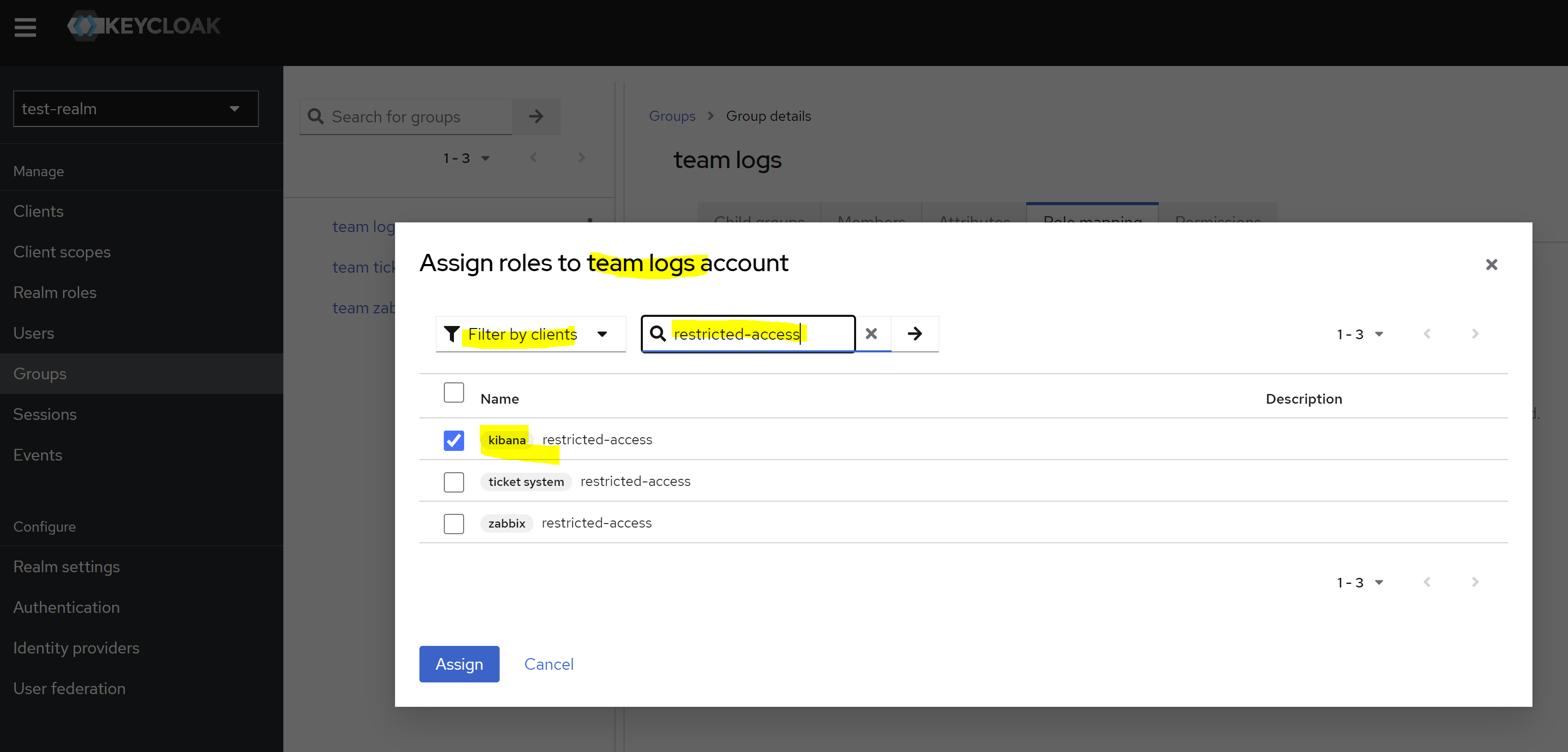 How to make multiple groups and multiple clients restricted-access name · Issue #118 ...