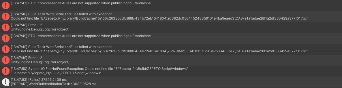 Publish Error · naverz zepeto-studio-kor · Discussion #1025 · GitHub