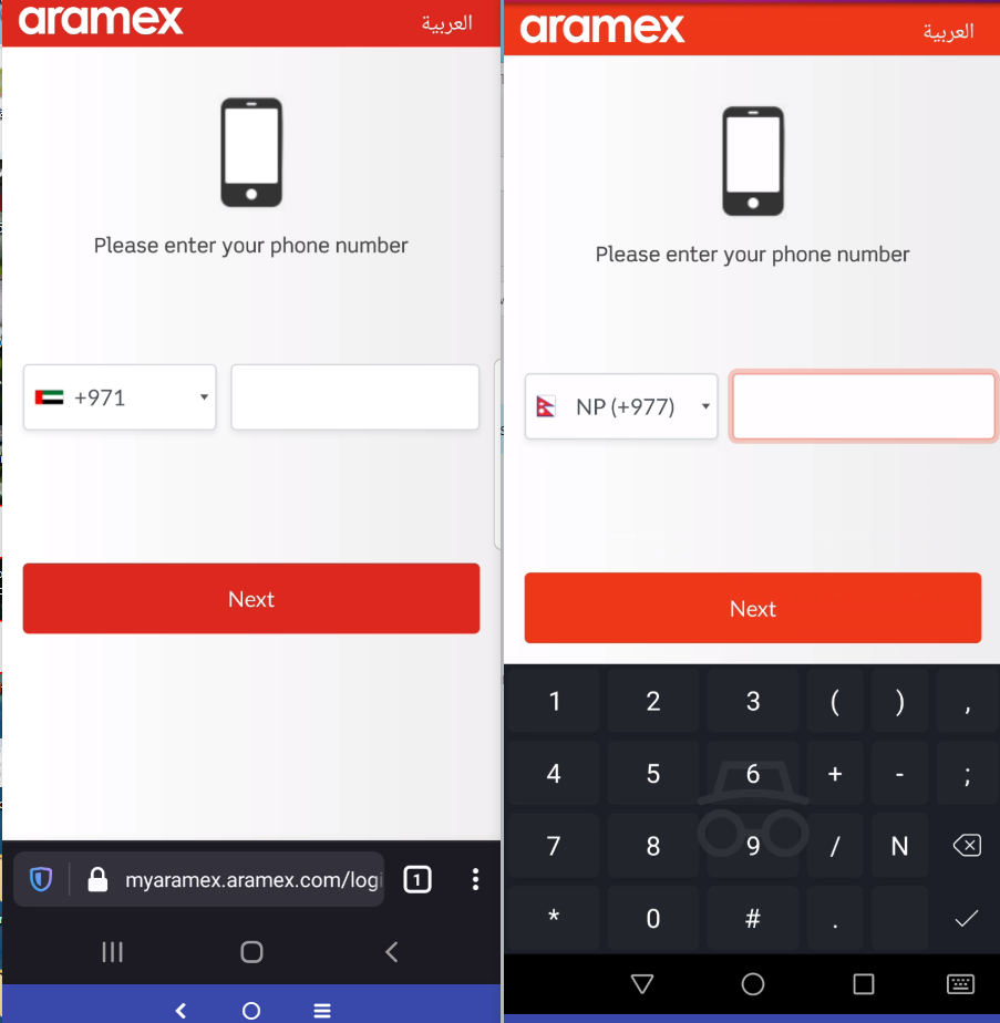 myaramex.aramex.com - site is not usable · Issue #64443 · webcompat/web-bugs · GitHub