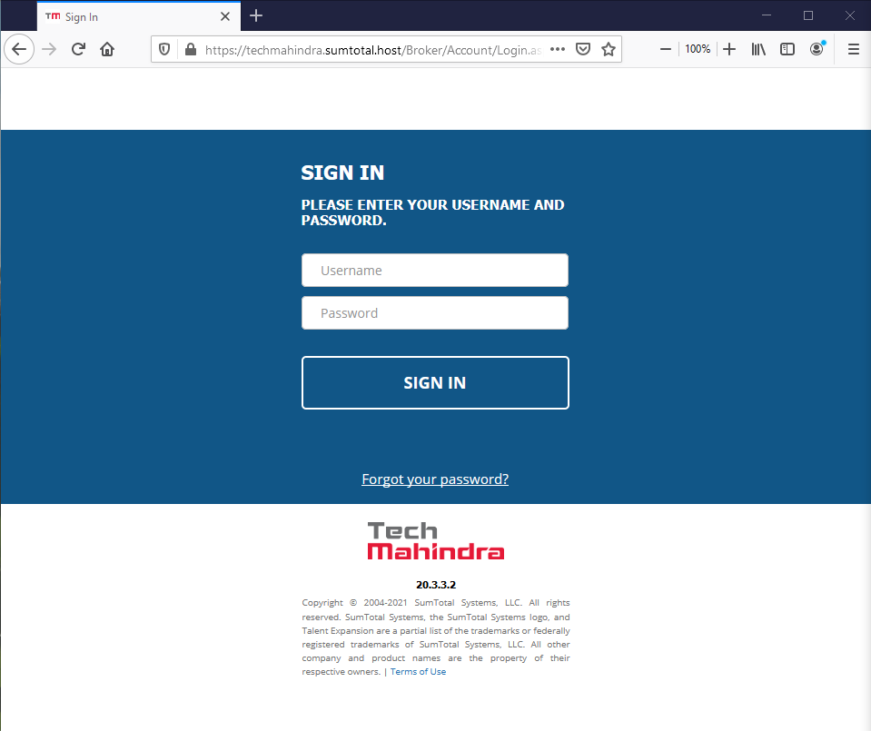techmahindra.sumtotal.host - video or audio doesn't play · Issue #64760 · webcompat/web-bugs ...