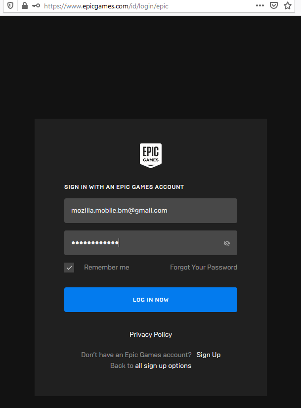 www.epicgames.com - Unable to login · Issue #68123 · webcompat/web-bugs · GitHub