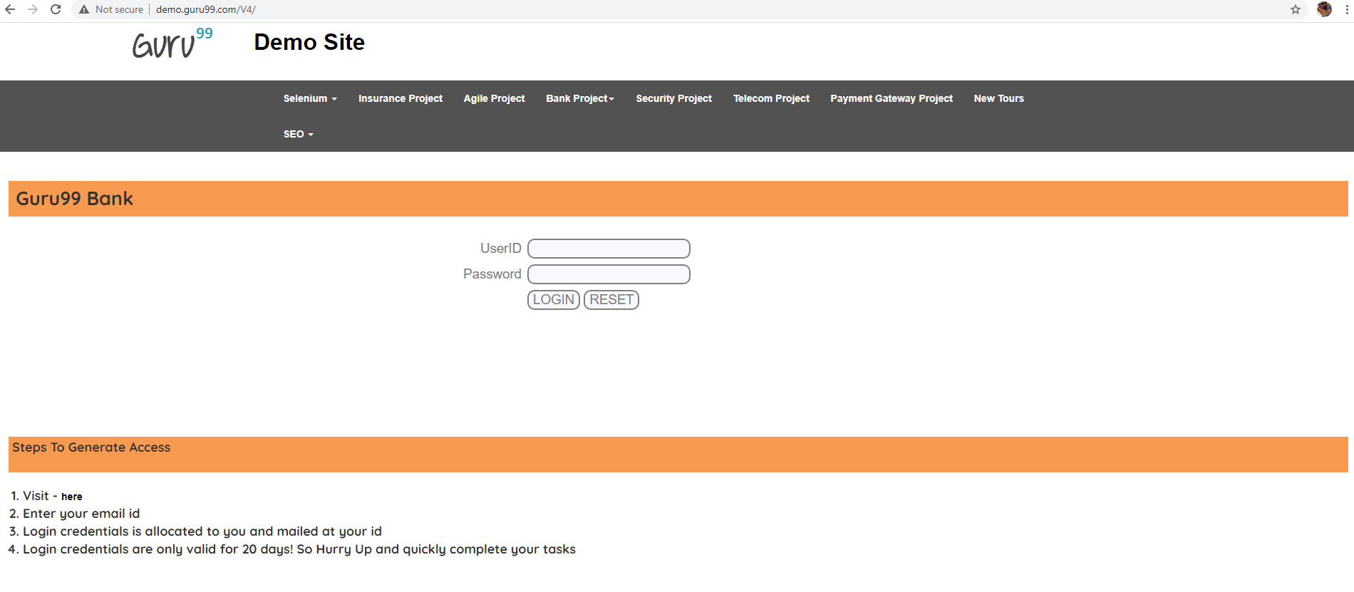 demo.guru99.com - design is broken · Issue #68853 · webcompat/web-bugs · GitHub