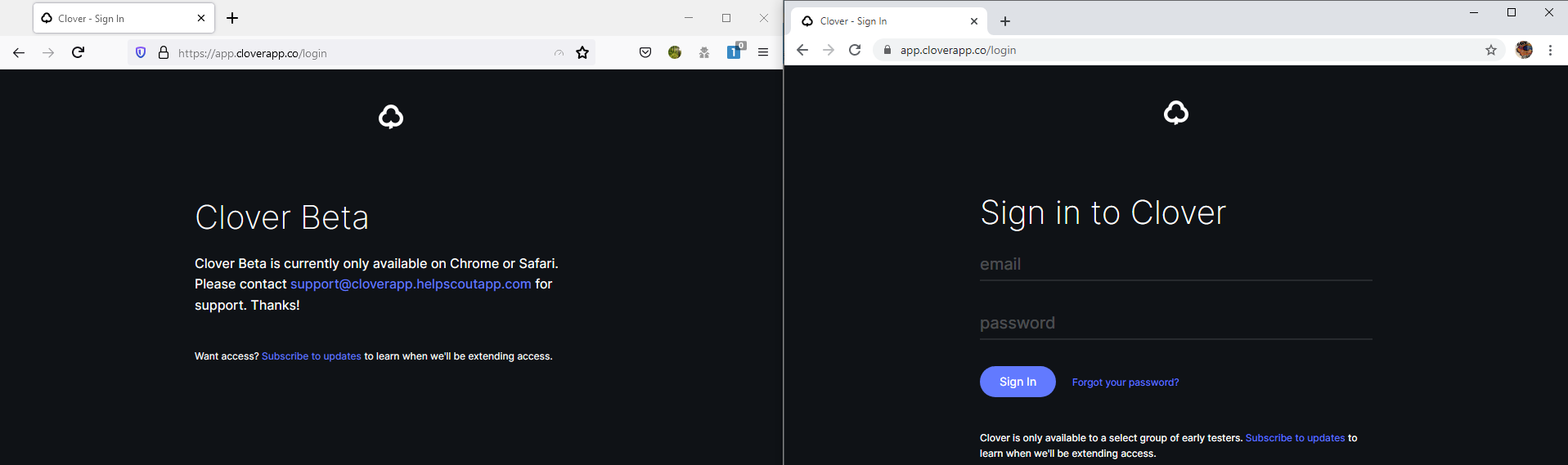 app.cloverapp.co - Firefox is unsupported browser · Issue #70320 · webcompat/web-bugs · GitHub