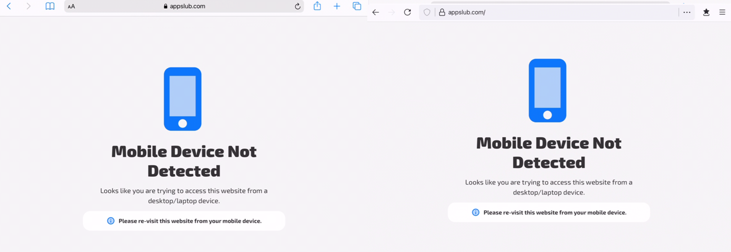 appslub.com - desktop site instead of mobile site · Issue #77427 · webcompat/web-bugs · GitHub