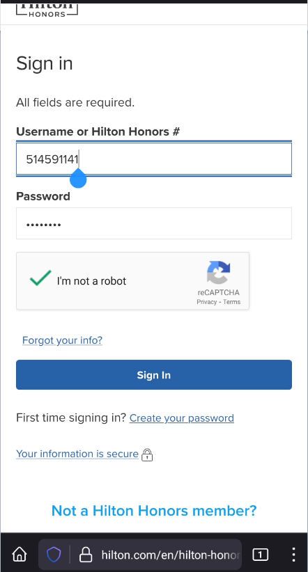 secure3.hilton.com - username/password placeholder animation broken ...
