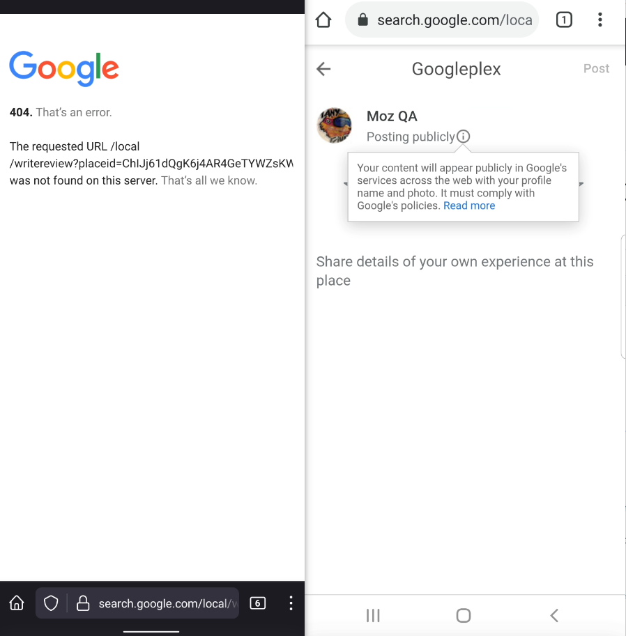 dev-arjunan.github.io - Unable to review on Google form · Issue #56933 · webcompat/web-bugs · GitHub