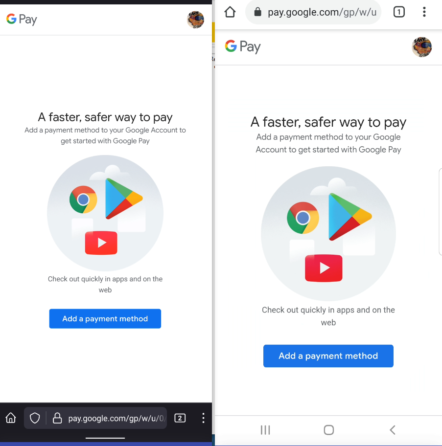 pay.google.com - desktop site instead of mobile site · Issue #82757 · webcompat/web-bugs · GitHub