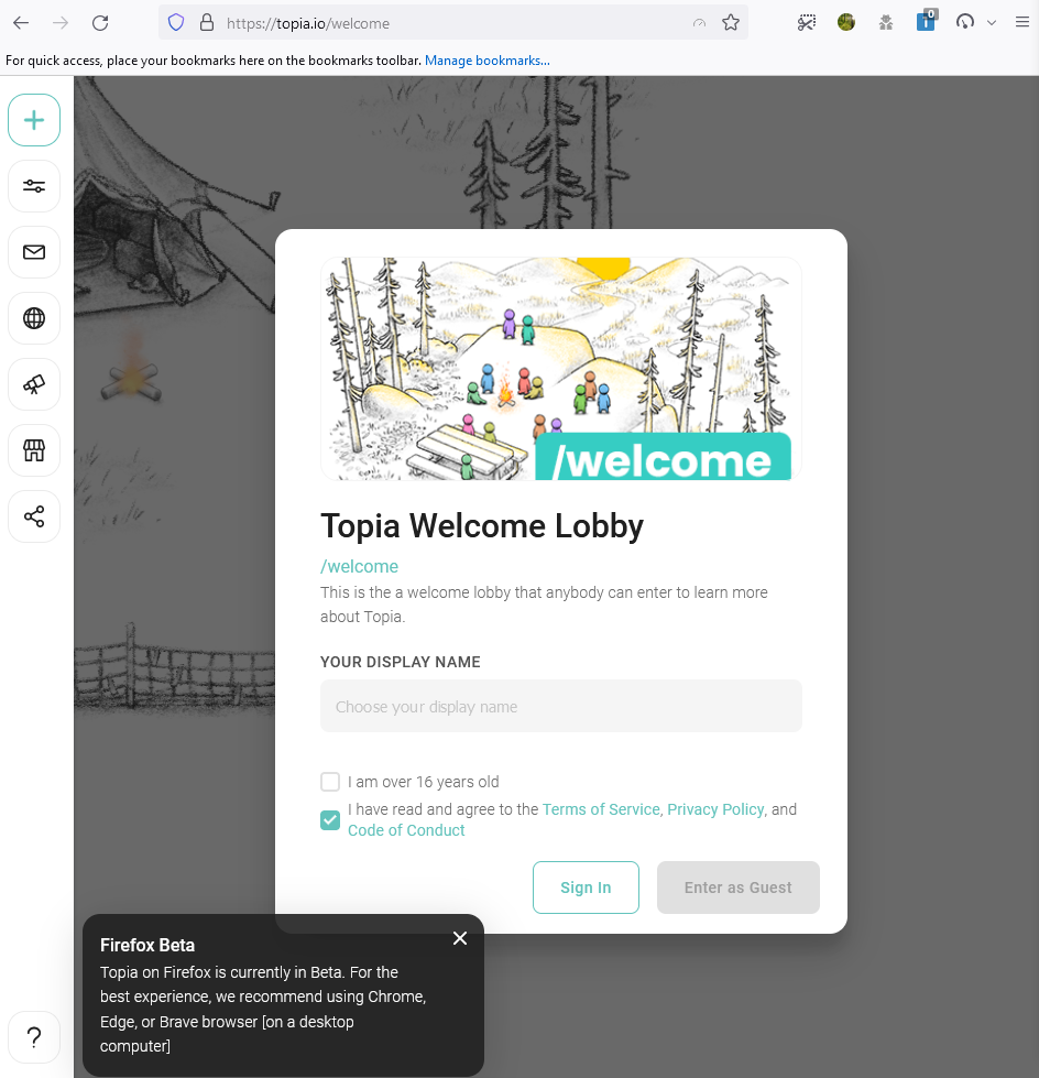 topia.io - Page displays "Browser unsupported" message · Issue #68508 ...