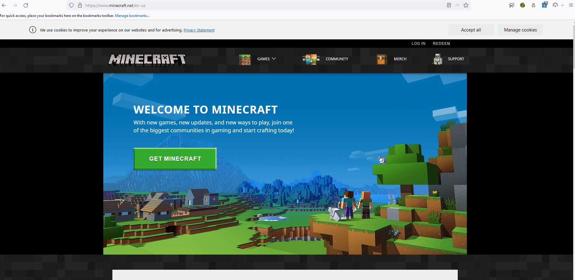 minecraft.net - design is broken · Issue #84922 · webcompat/web-bugs ...