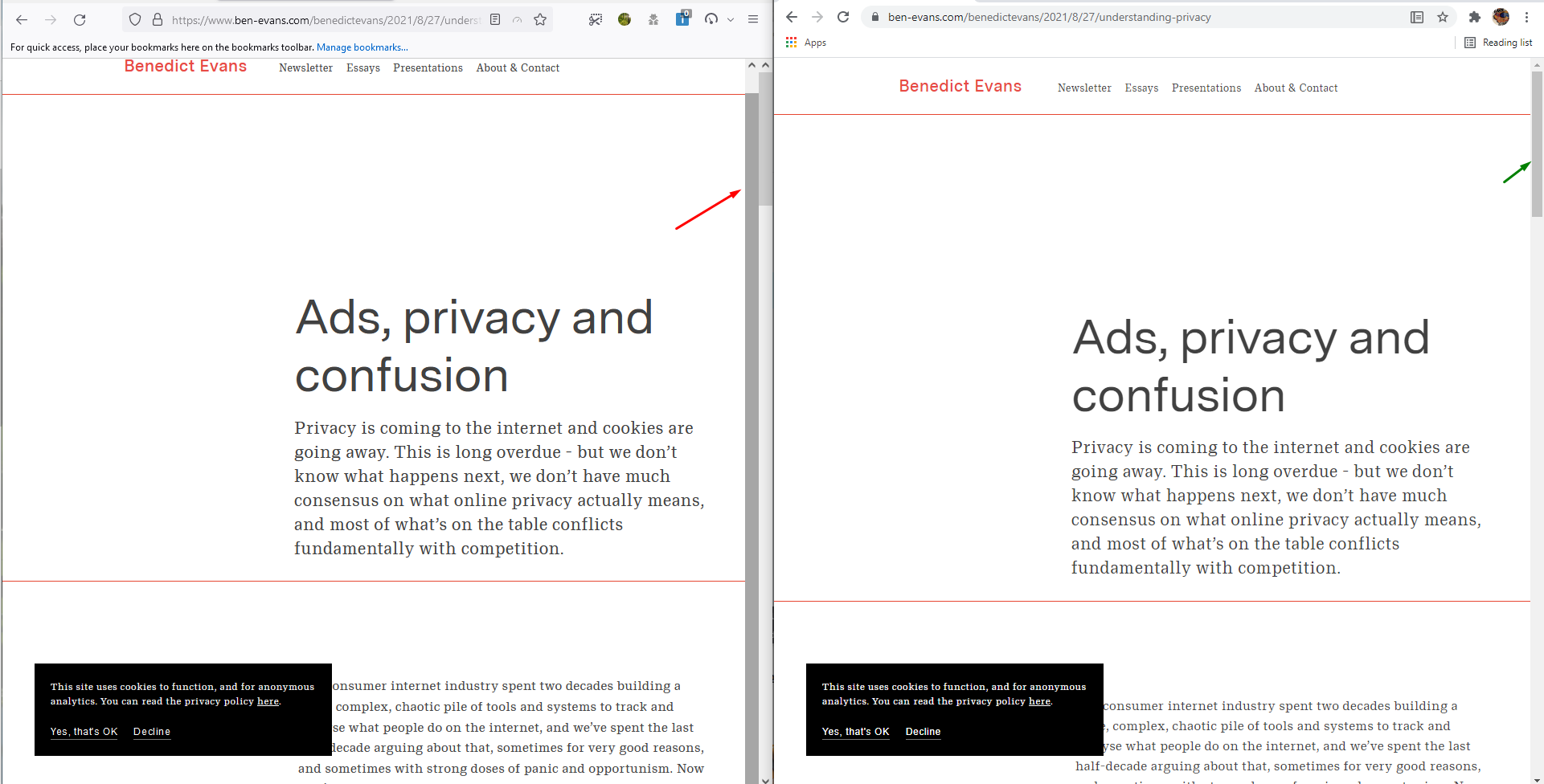 www.ben-evans.com - Double scrollbars displayed in Firefox · Issue #86894 · webcompat/web-bugs ...