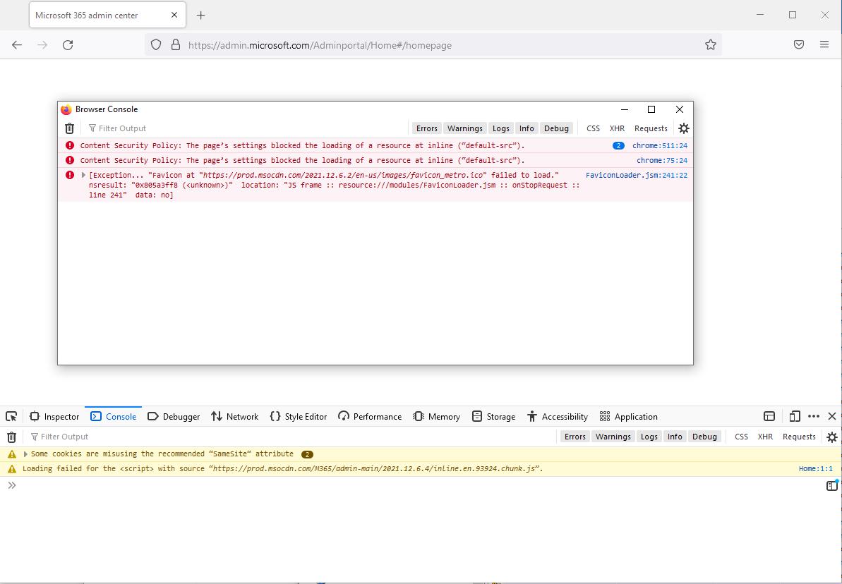 admin.microsoft.com - site is not usable · Issue #96740 · webcompat/web-bugs · GitHub