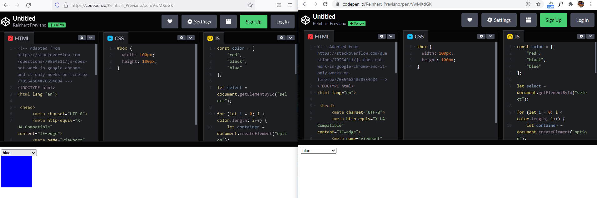 codepen.io - Event triggers interop for tags inside · Issue #97662 · webcompat/web-bugs · GitHub