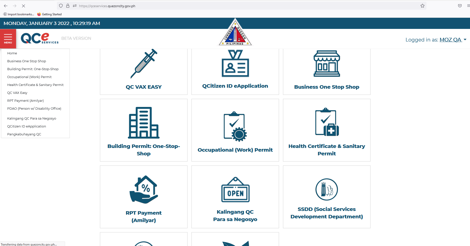 qceservices.quezoncity.gov.ph - design is broken · Issue #97655 ...
