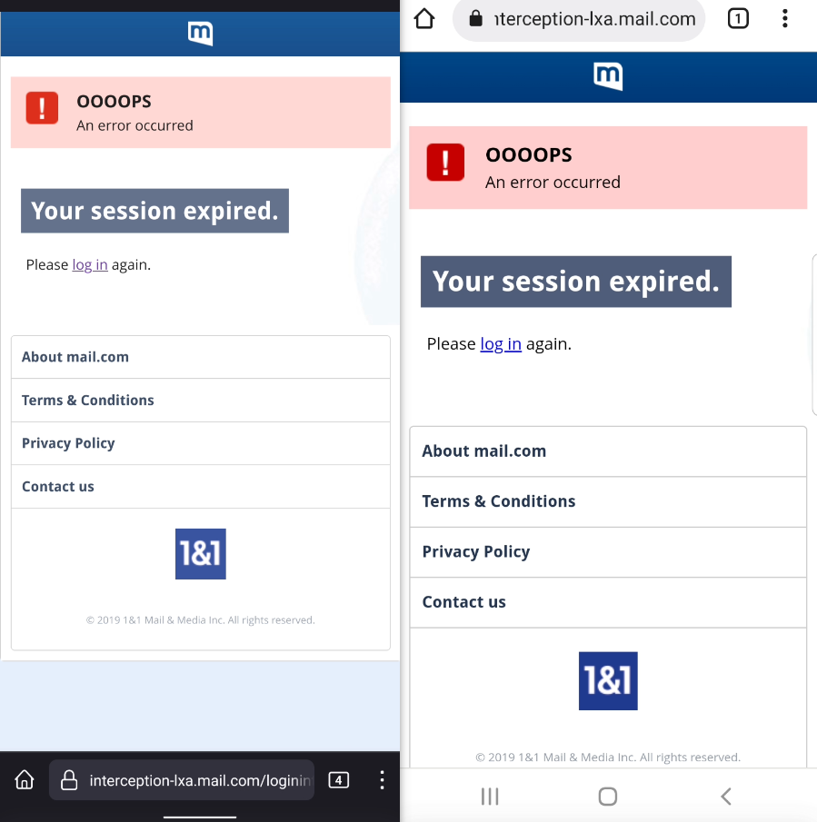 interception-lxa.mail.com - site is not usable · Issue #98047 ...