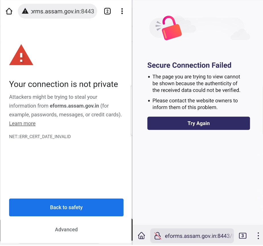eforms.assam.gov.in:8443 - desktop site instead of mobile site · Issue #98575 · webcompat/web ...