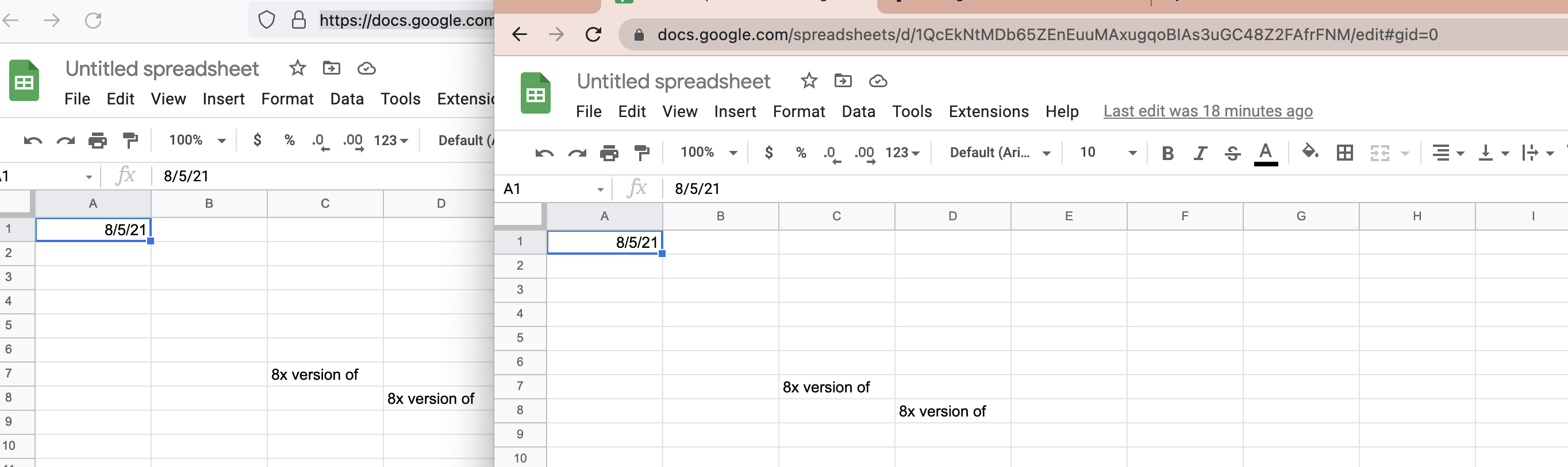 docs.google.com - Incorrect characters spacing of text in Google Sheets ...