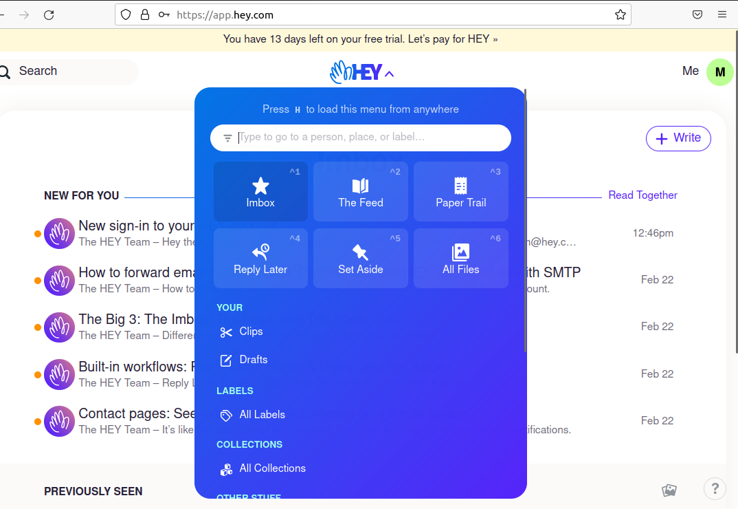 app.hey.com - site is not usable · Issue #100030 · webcompat/web-bugs ...