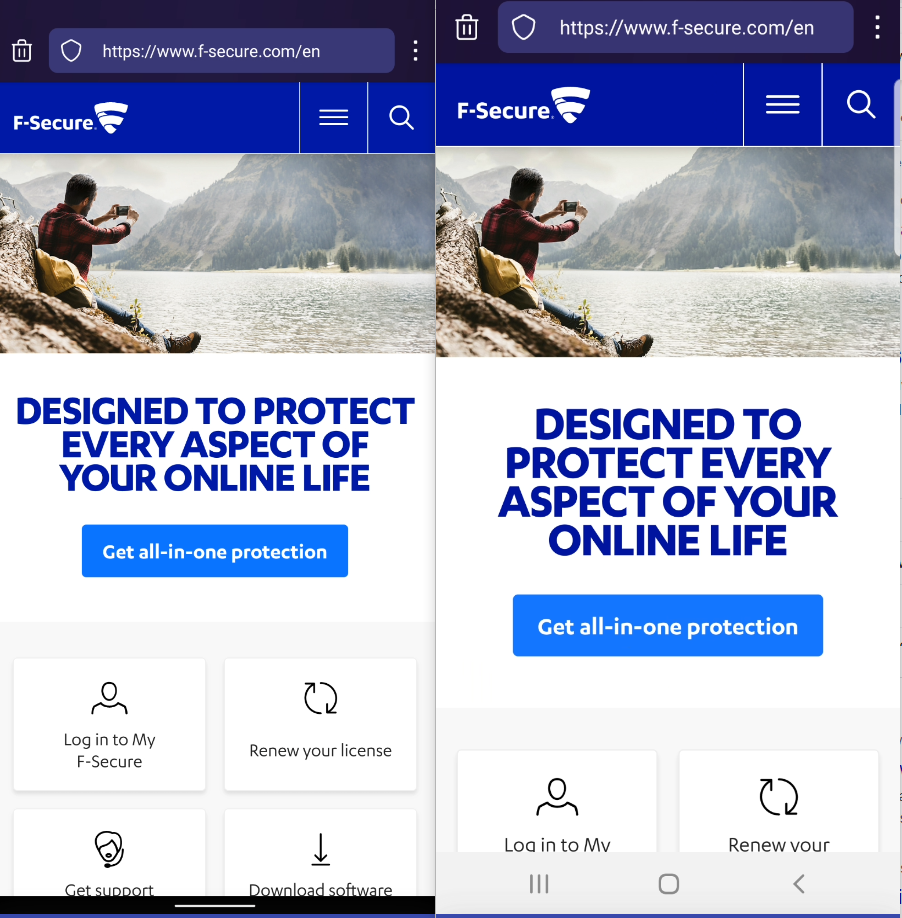 onlineshop.f-secure.com - desktop site instead of mobile site · Issue #100946 · webcompat/web ...