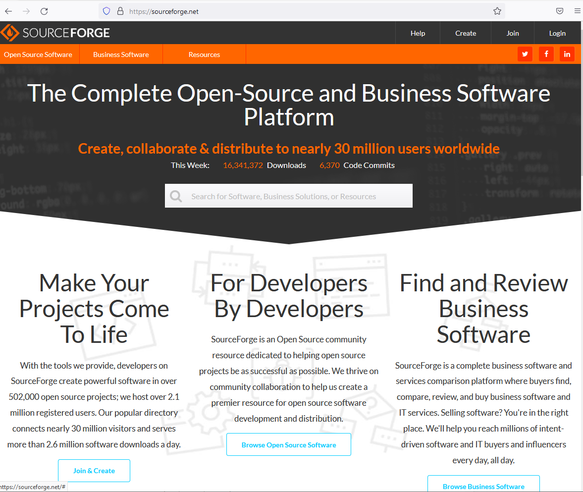 sourceforge.net - design is broken · Issue #101798 · webcompat/web-bugs · GitHub