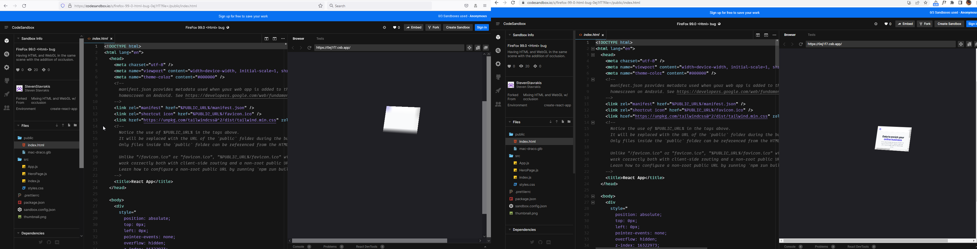 codesandbox.io - CSS transform is blurry · Issue #102401 · webcompat ...