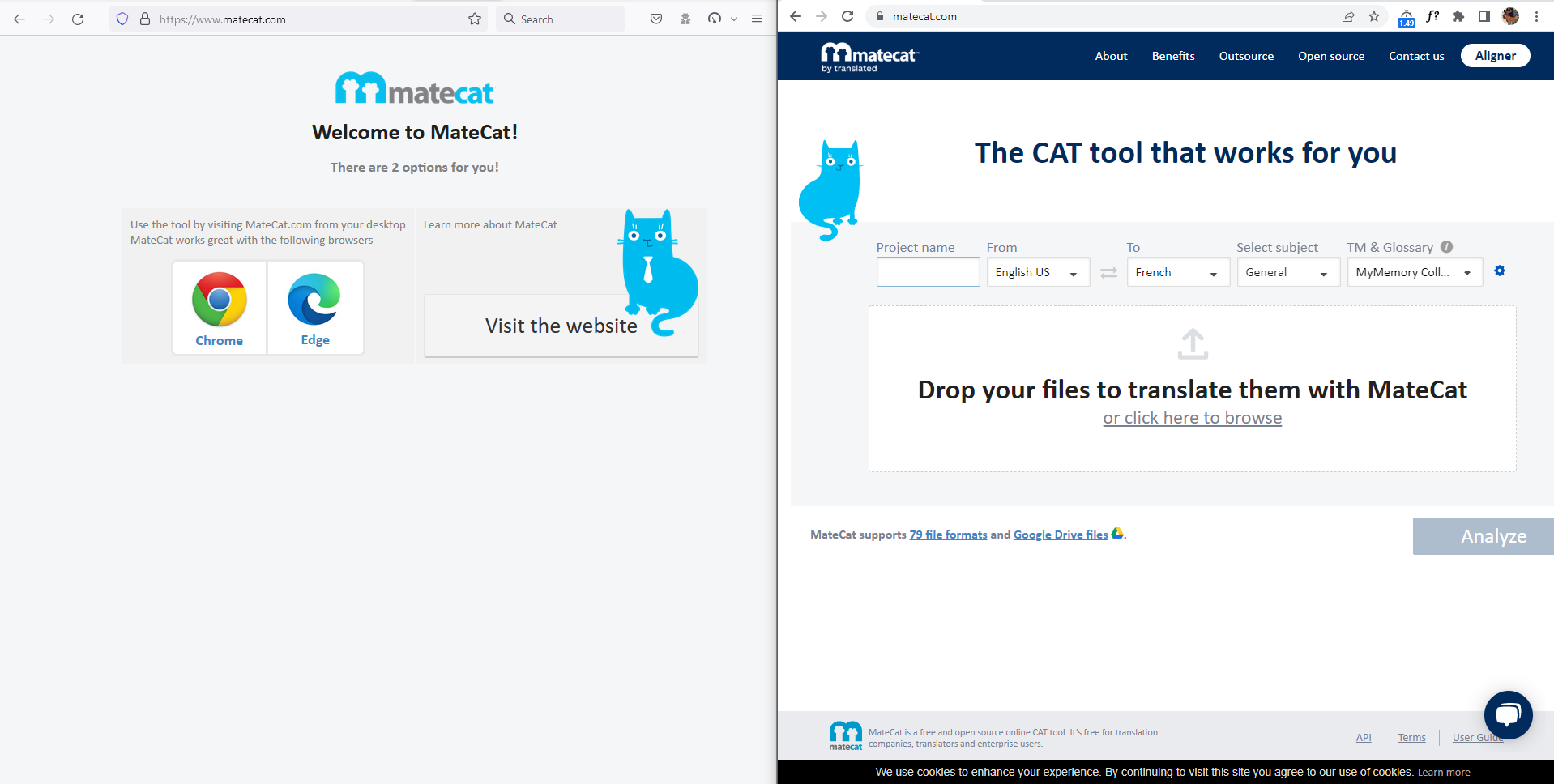 www.matecat.com - see bug description · Issue #106197 · webcompat/web-bugs · GitHub