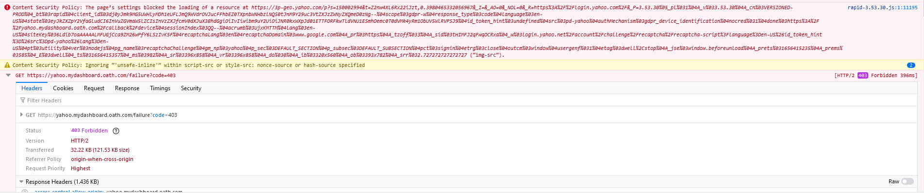 yahoo.mydashboard.oath.com - design is broken · Issue #106397 · webcompat/web-bugs · GitHub