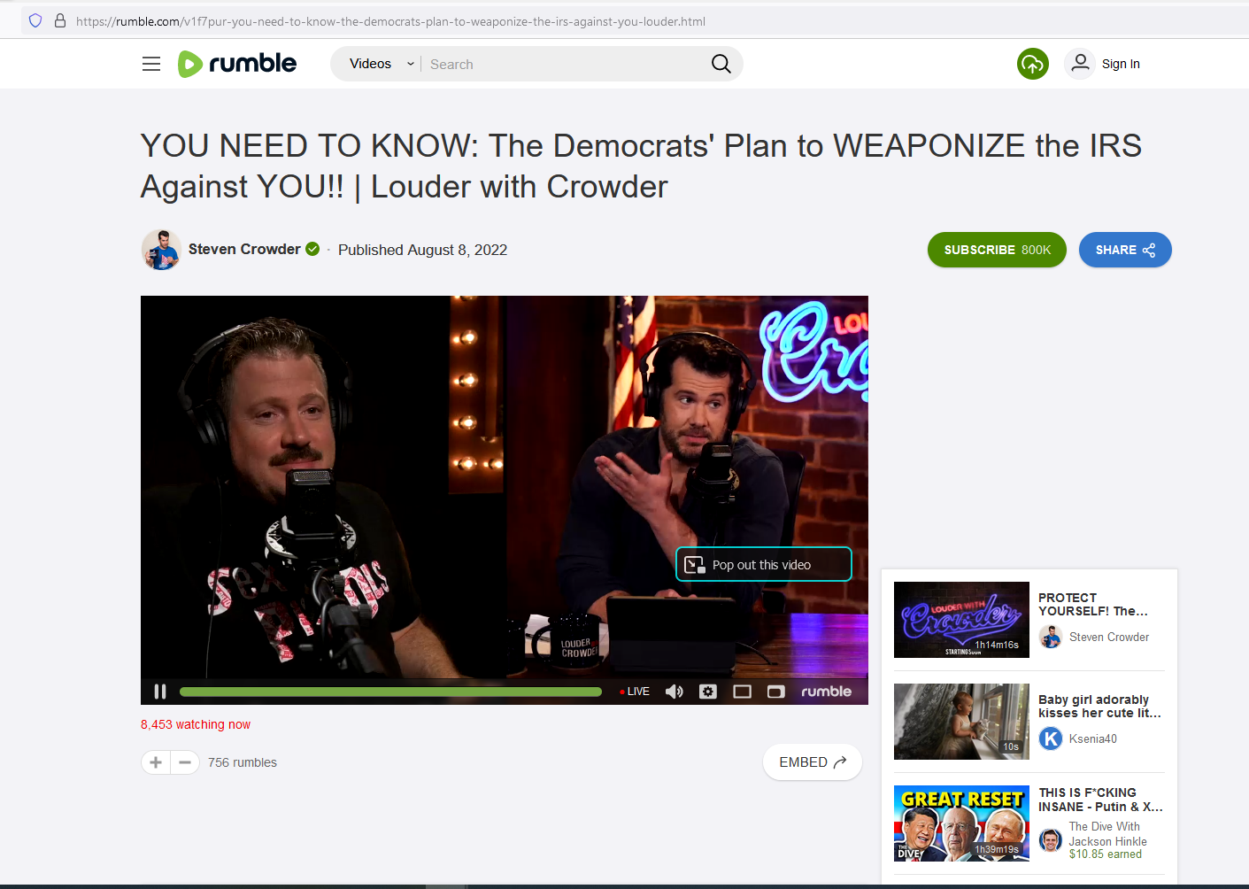 rumble.com - site is not usable · Issue #108663 · webcompat/web-bugs · GitHub