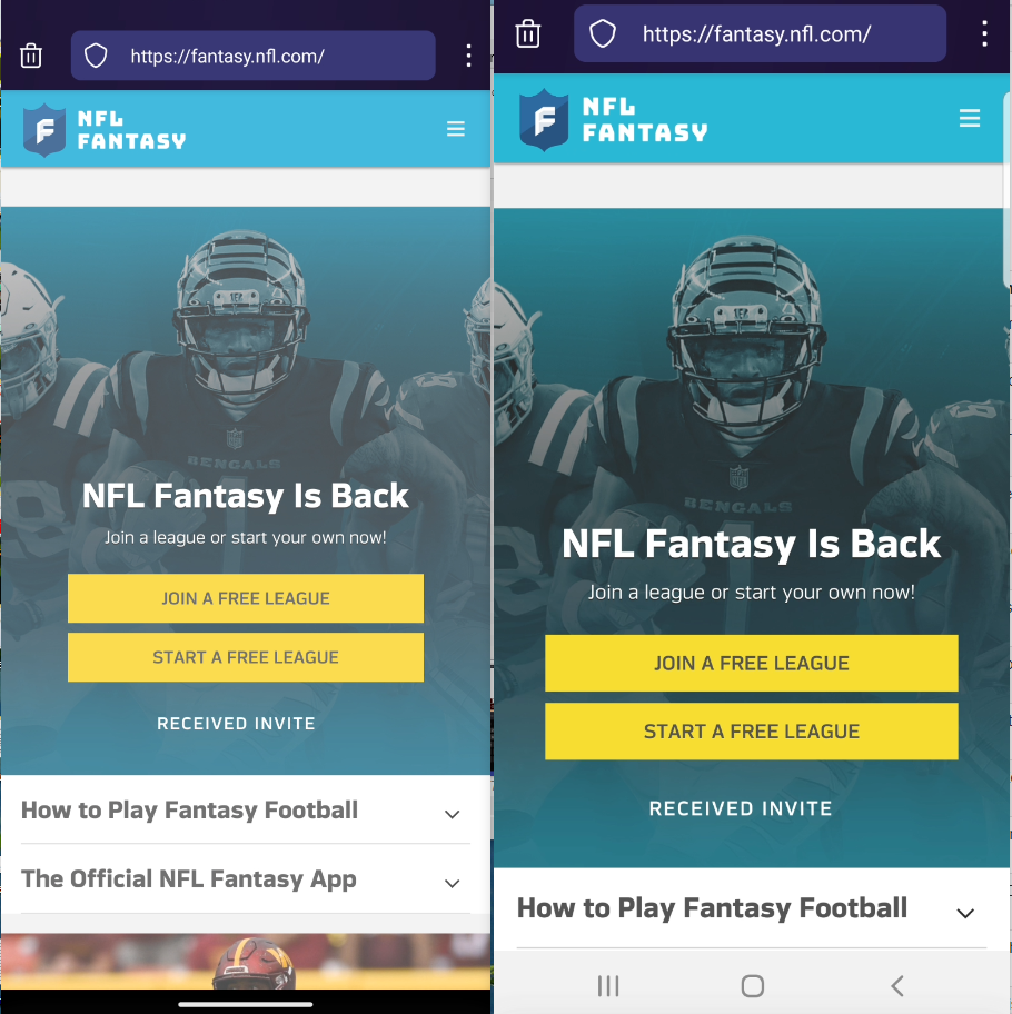 fantasy.nfl.com - site is not usable · Issue #110869 · webcompat/web-bugs · GitHub