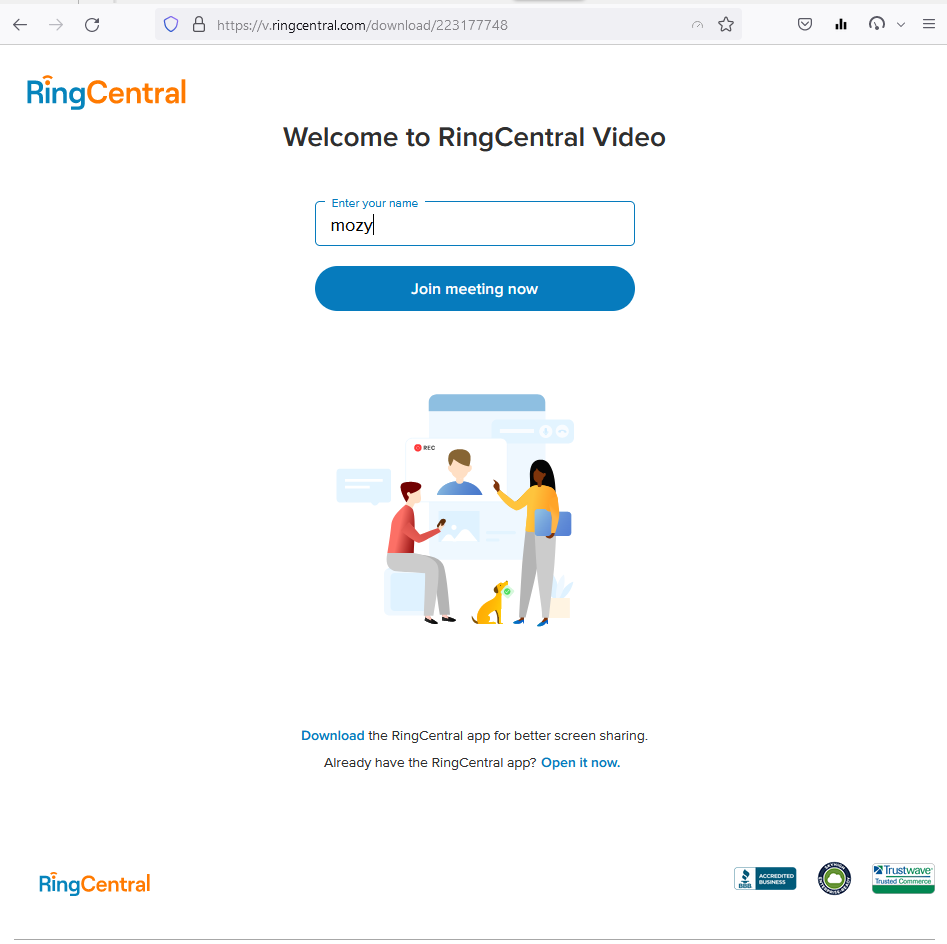 v.ringcentral.com - Firefox is unsupported browser · Issue #64161 · webcompat/web-bugs · GitHub