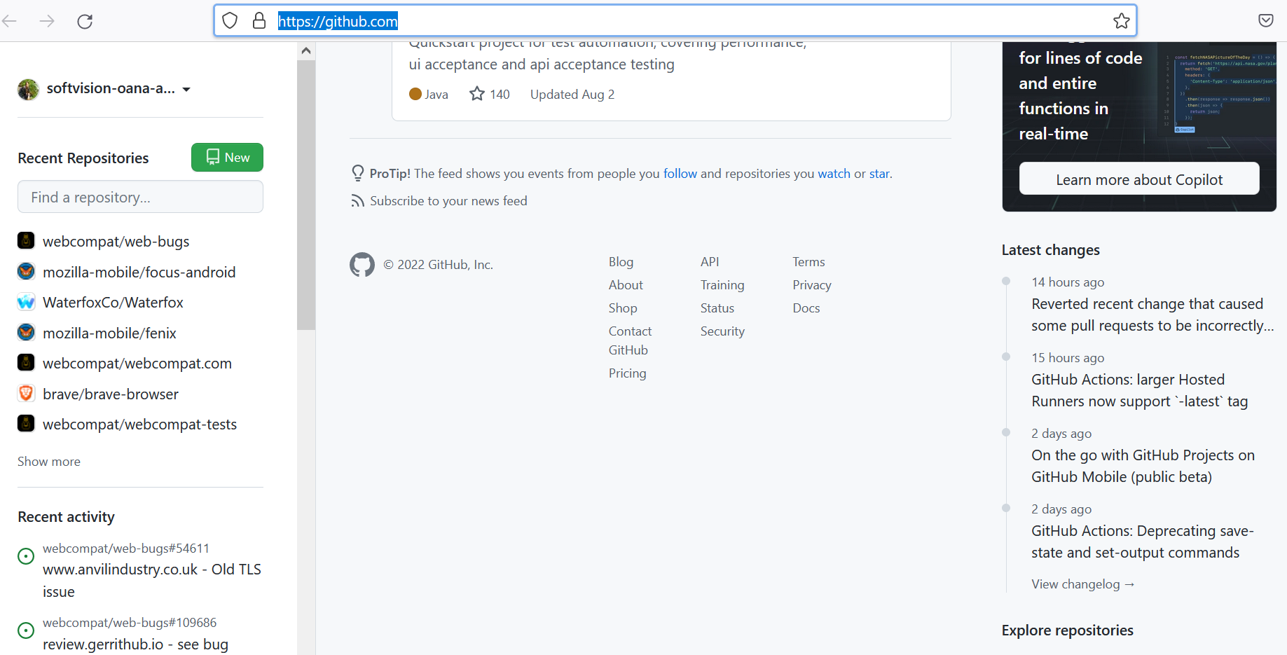 github.com - site is not usable · Issue #112219 · webcompat/web-bugs · GitHub