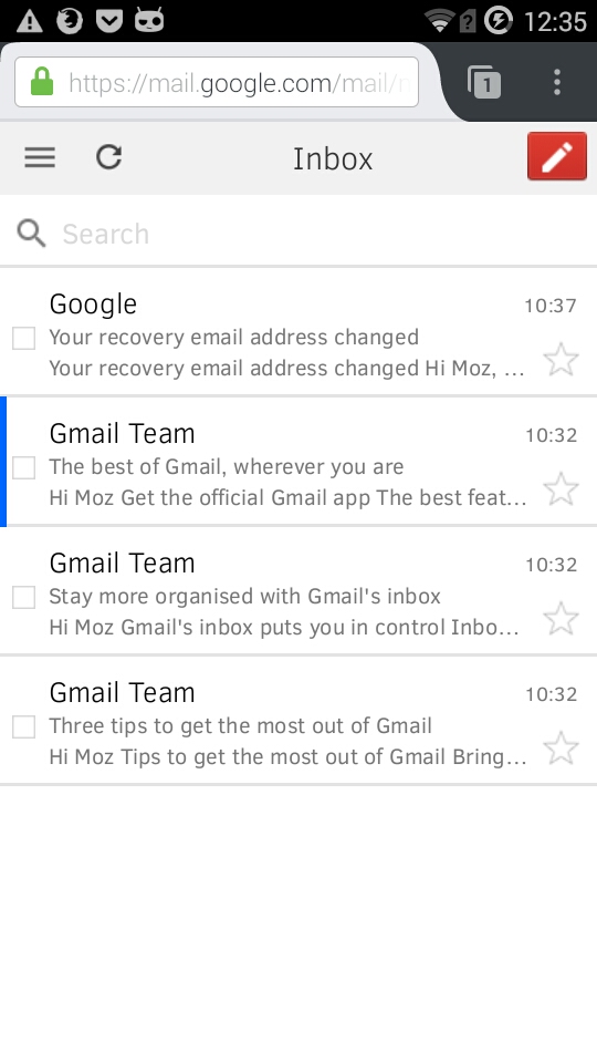 mail.google.com - interstitial screen with layout messed up · Issue ...
