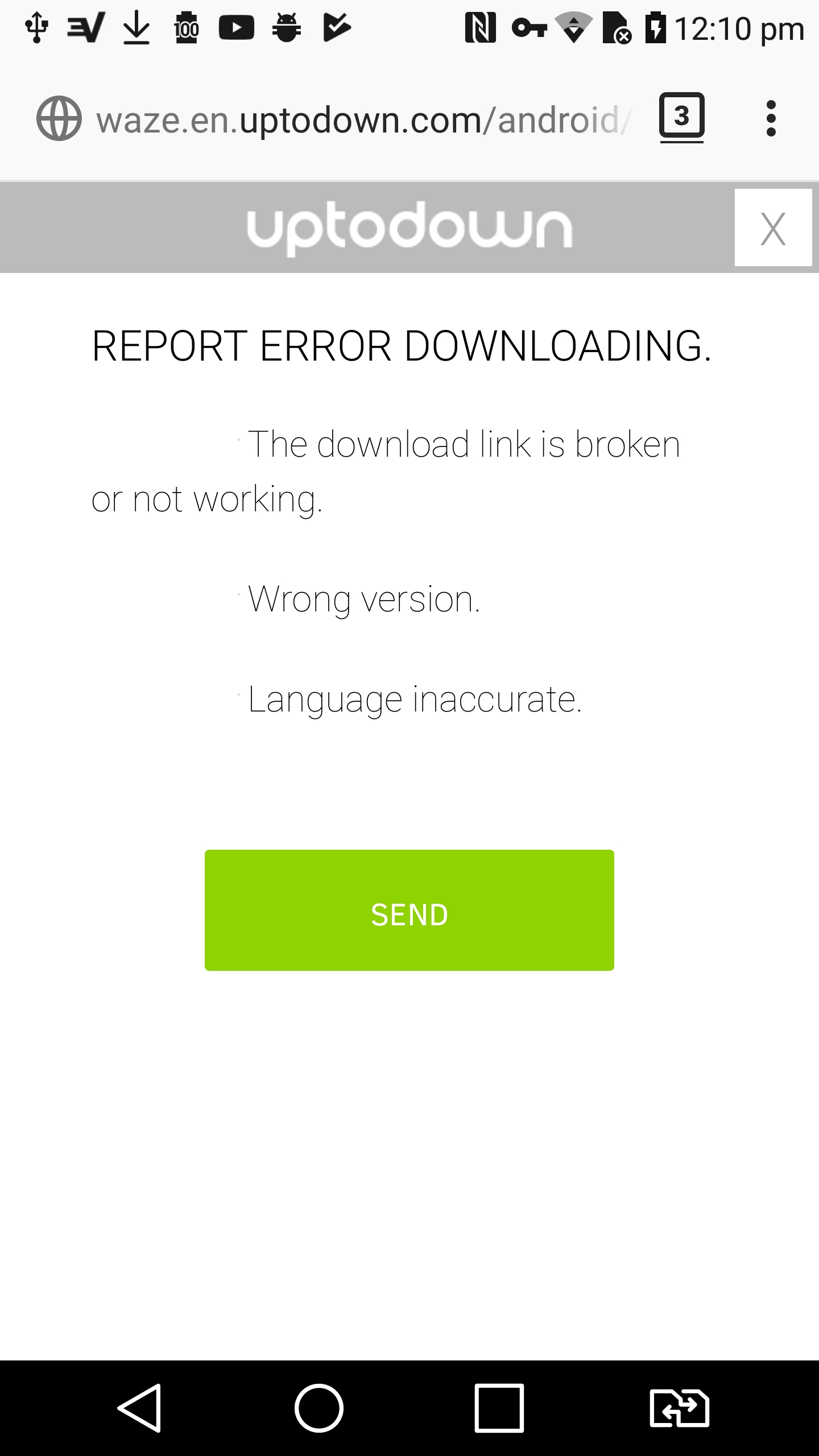 waze.en.uptodown.com - Incorrect check-box theme in "Report error downloading" page · Issue ...
